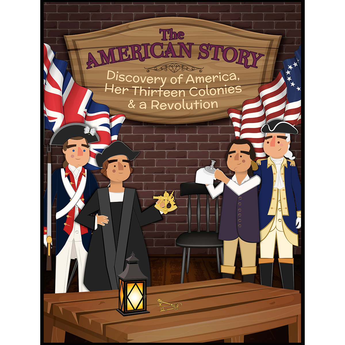 American Colonists Cartoon